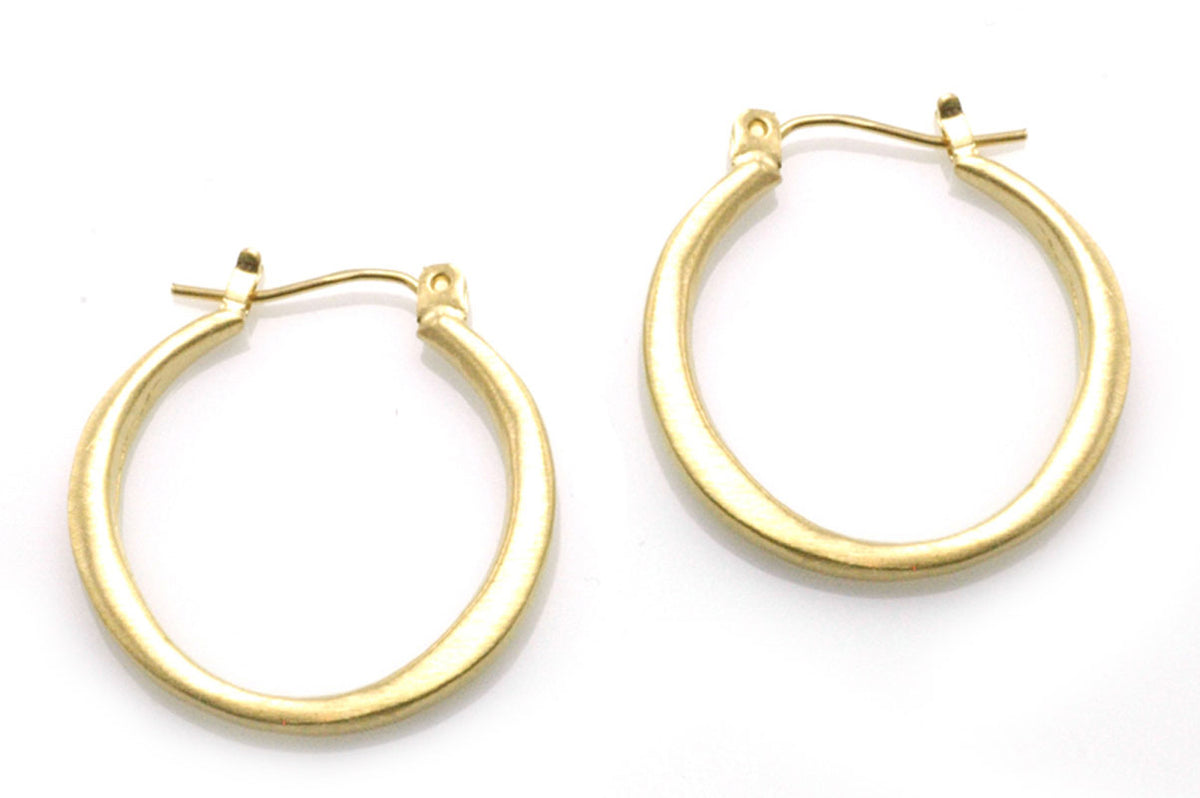 Round Hoop Vermeil Earrings | Philippa Roberts Jewelry | MyAmericanCrafts – My American Crafts