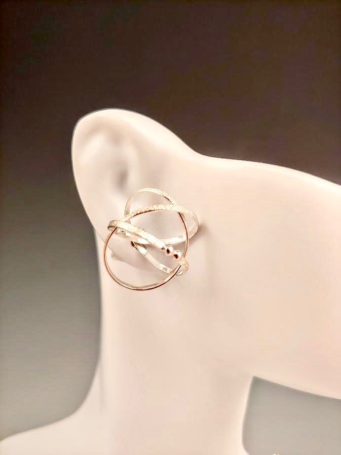 Silver Mobius Post Earring | K. Maley | MyAmericanCraft – My American ...