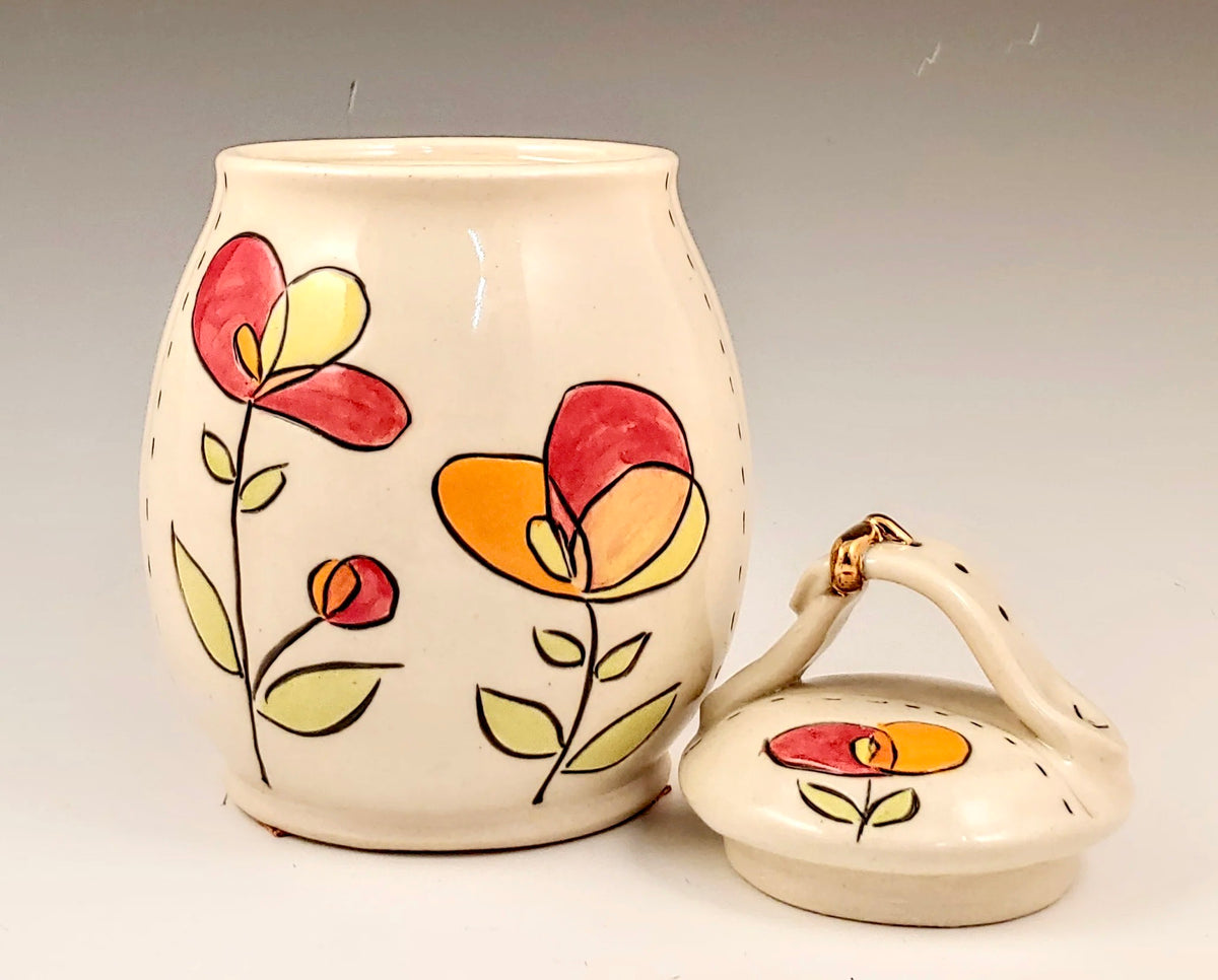 Poppy Sugar Jar | Meghan Bernard Pottery | MyAmericanCrafts – My ...