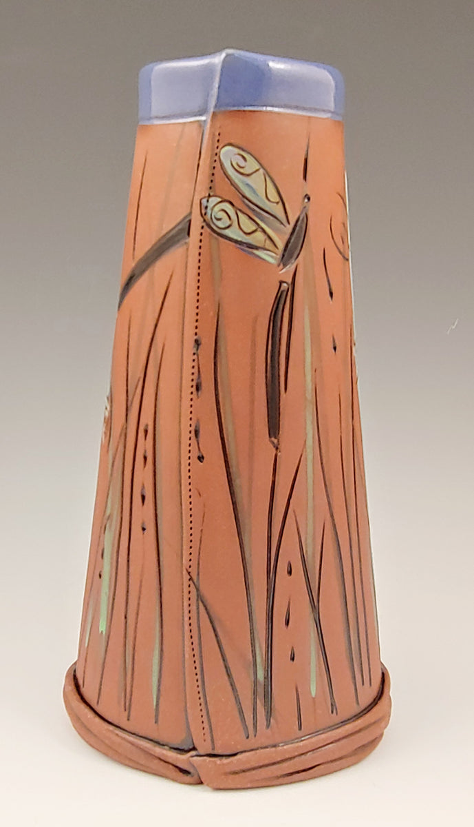 Dragonfly Vase | Jen Stas Pottery | MyAmericanCrafts – My American Crafts