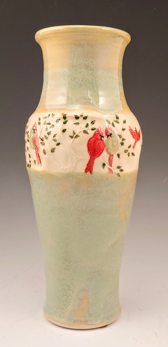 Cardinals Vase | Jen Stein Studio | MyAmericanCrafts – My American Crafts