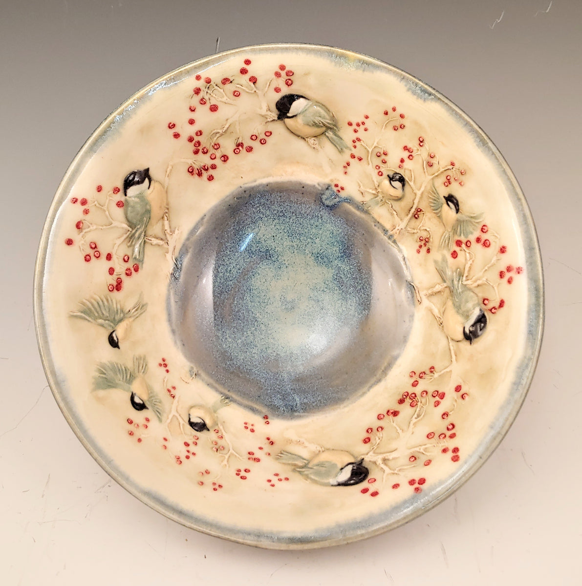 Blue Chickadee Bowl | Jen Stein Studio | MyAmericanCrafts – My American ...