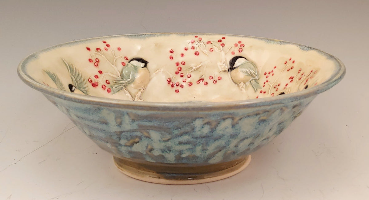 Blue Chickadee Bowl | Jen Stein Studio | MyAmericanCrafts – My American ...