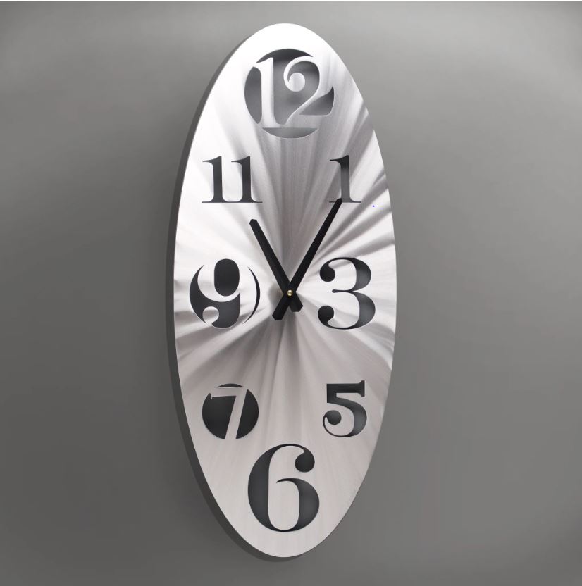 "Vertical Eclipse" Wall Clock | Metal Petal Art | MyAmericanCrafts – My ...